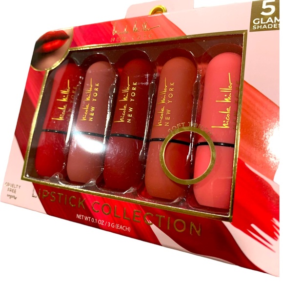 Nicole Miller | Makeup | Newnicole Miller 5 Glam Shades Lipstick Collection | Poshmark
